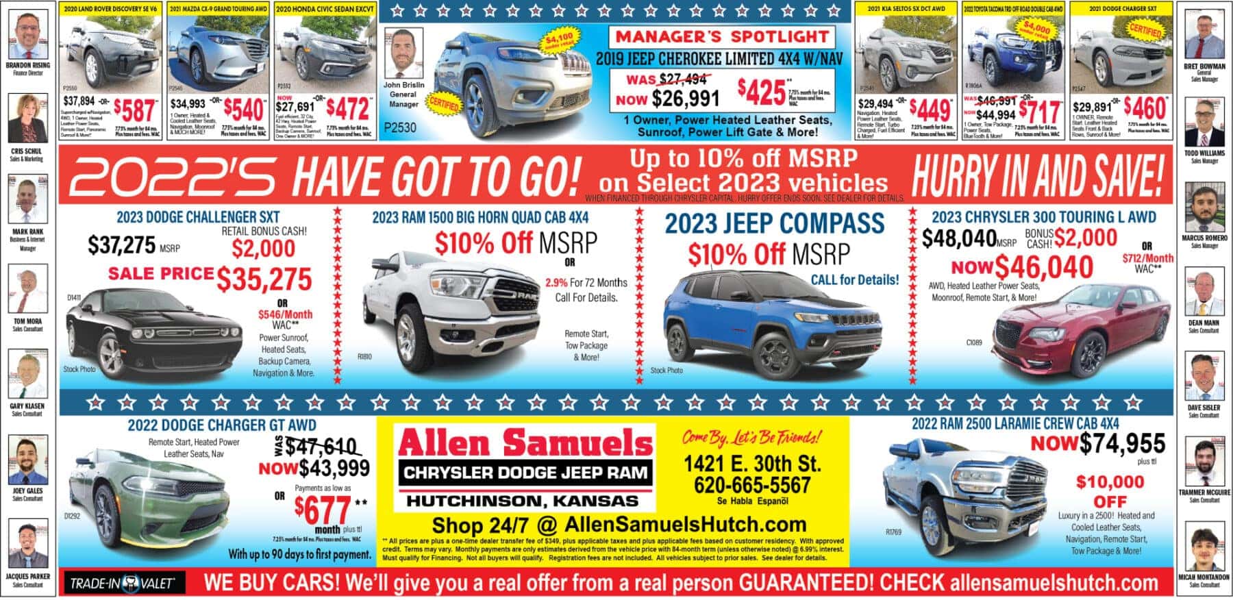 Allen Samuels CDJR Advertised Specials | Hutchinson, KS