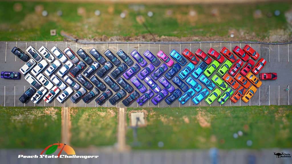 Colorful Lineup Dodge Challenger Lineup and the HIP Legacy