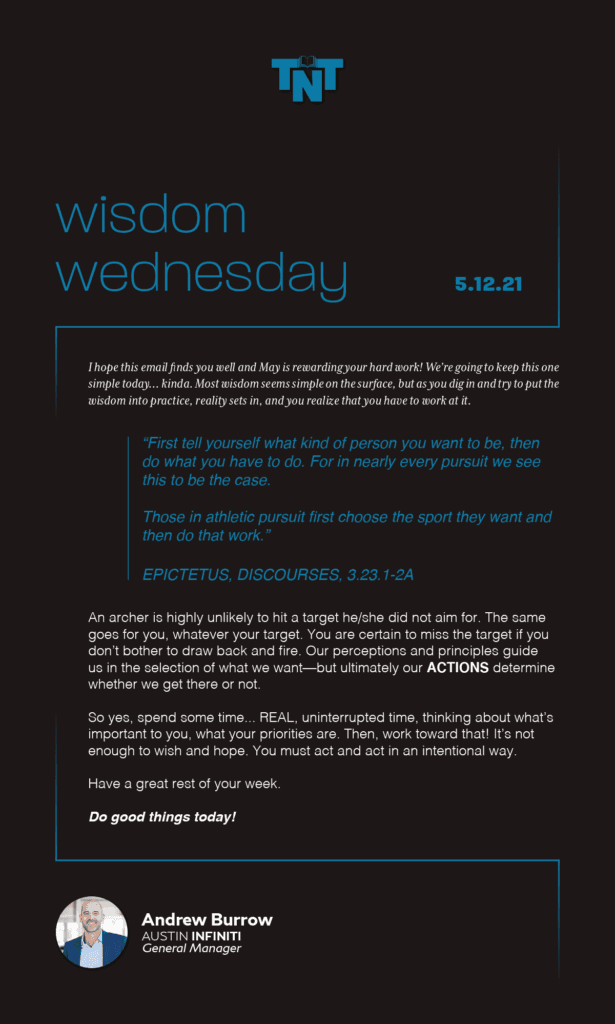 Wisdom Wednesday - What's Important to You | Continental Automotive Group