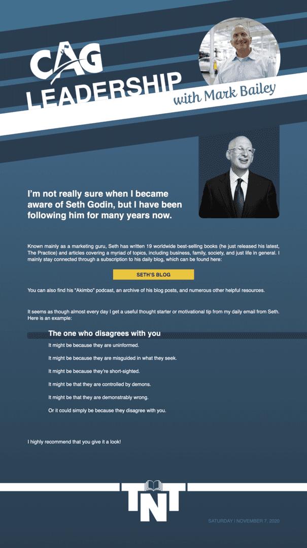 Seth Godin - Mark Bailey | Continental Automotive Group