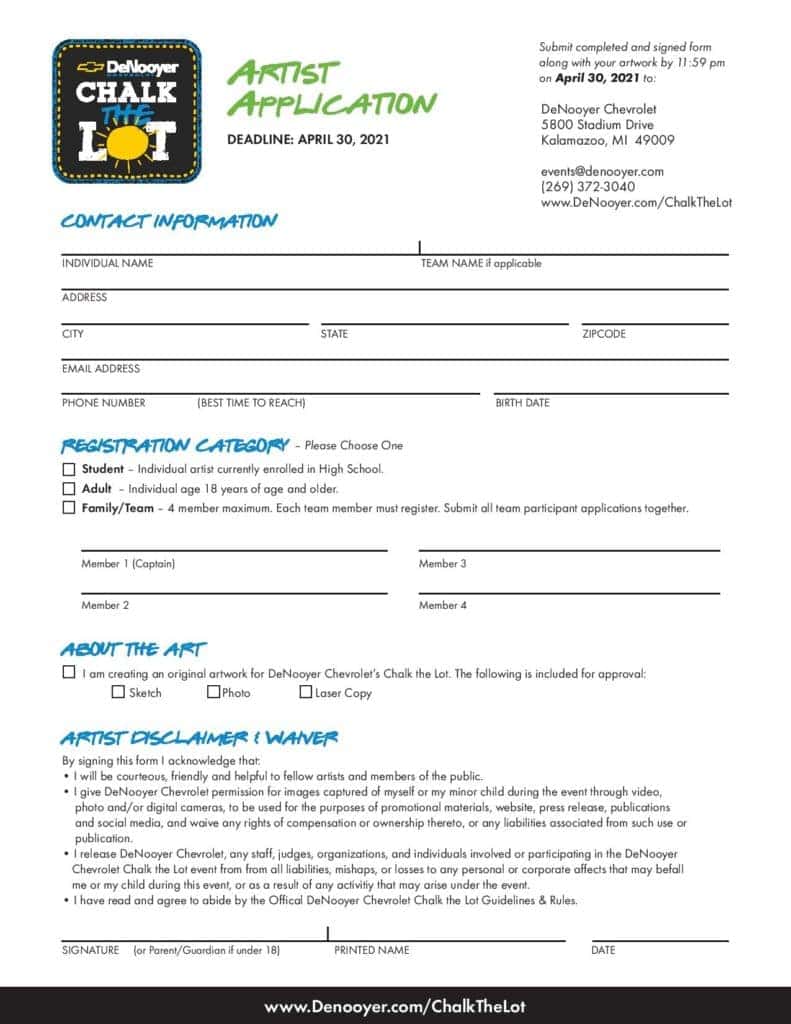 Chalk the Lot Application Near Mattawan, MI | DeNooyer Chevrolet