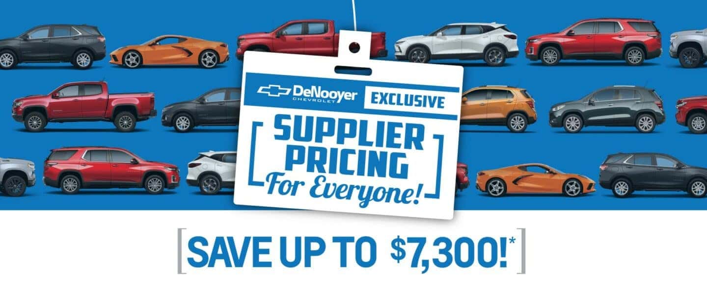 Get Supplier Pricing Near Portage, MI at DeNooyer Chevrolet