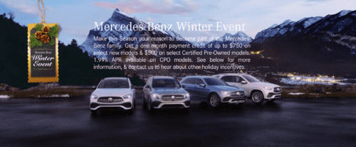 Your Wish List is at the Mercedes-Benz Winter Event | Mercedes-Benz of ...