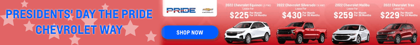 Used, Pre-Owned Auto Specials | Pride Chevrolet, Inc.