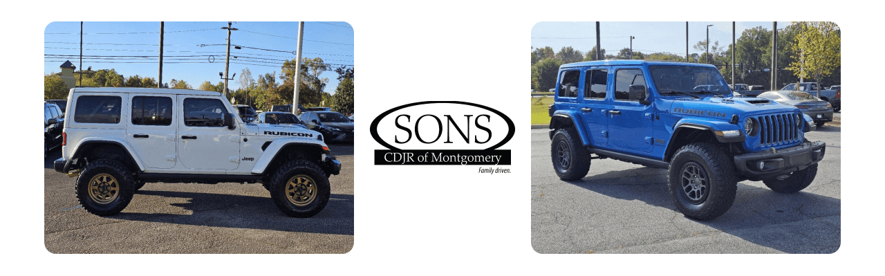 Jeep Wrangler Rubicon For Sale in Montgomery | SONS CDJR Fiat of Montgomery